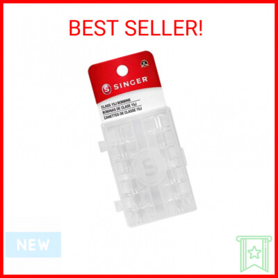 SINGER 06543 Class 15J Bobbins, Transparent, 12-Count | eBay