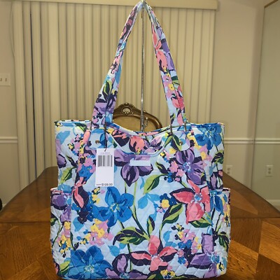 NWT Vera Bradley Large Glenna Tote In Marian Floral | eBay