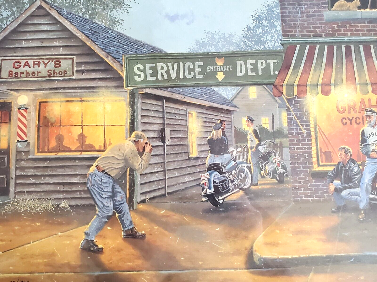 Dave Barnhouse Motorcycle Paintings