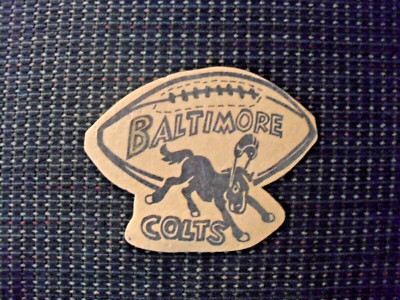 1958 Souvenir Patch Emblem Football Baltimore Colts Championship Unused ...