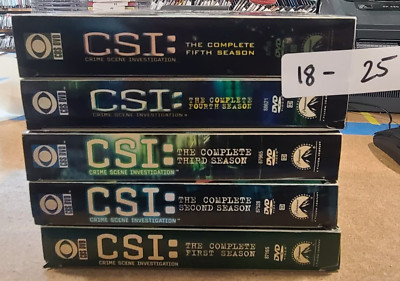 CSI Crime Scene Investigation Seasons 1 2 3 4 5 Complete DVD Boxed Set ...