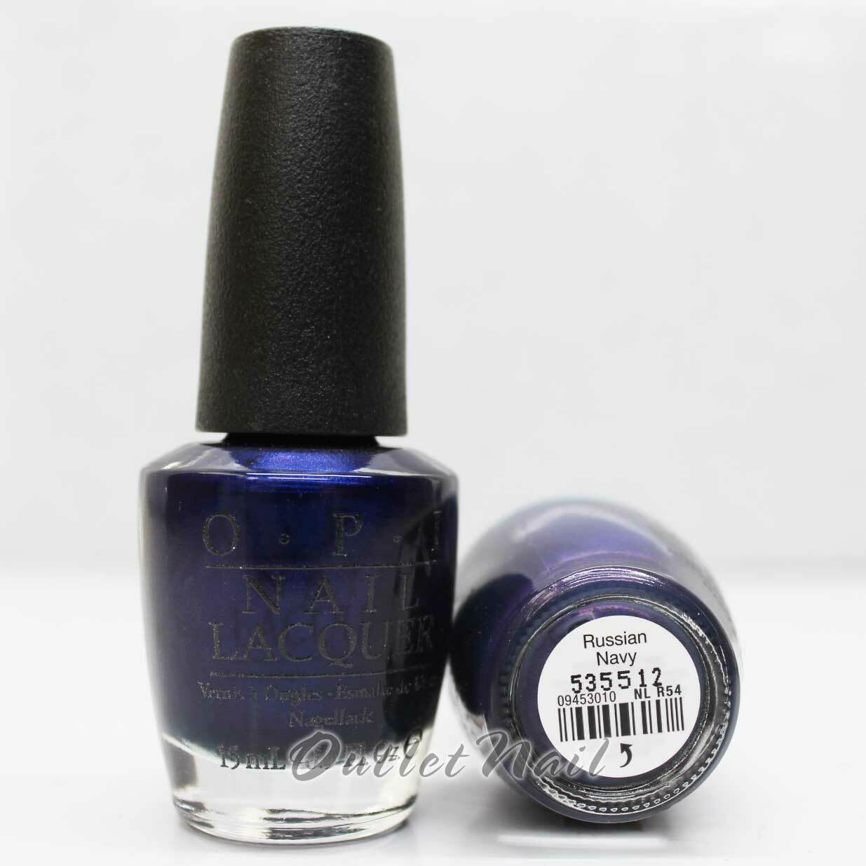 OPI Nail Lacquer Polish - NL R54 RUSSIAN NAVY 15mL/ 0.5oz Navy Blue ...