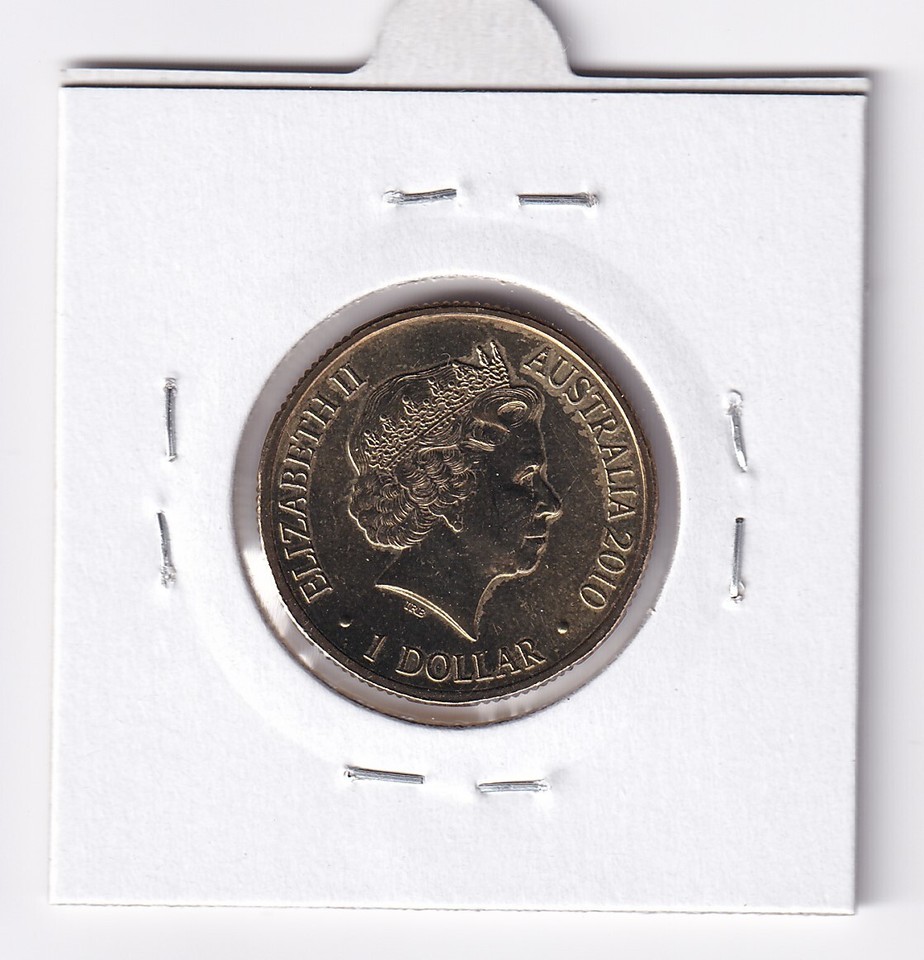 AUSTRALIAN: 2010 $1 LUNAR SERIES YEAR OF THE TIGER COIN IN 2X2 HOLDER ...