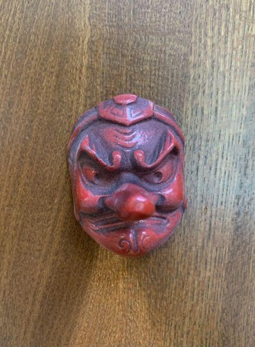Japanese Vintage Tengu ONI NOH MASK HANNYA Traditional antique ...