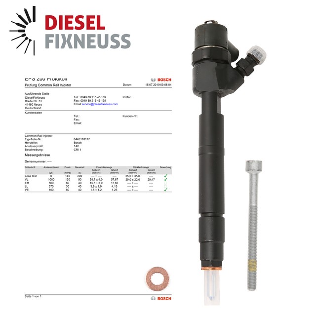 Bosch Fuel Injector 0445110177 0445110176 0986435111 6480700287 ...