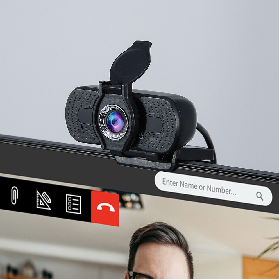 2MP Full HD 1080P Web Cam Computer Laptop Desktop PC Web Camera Builtin ...