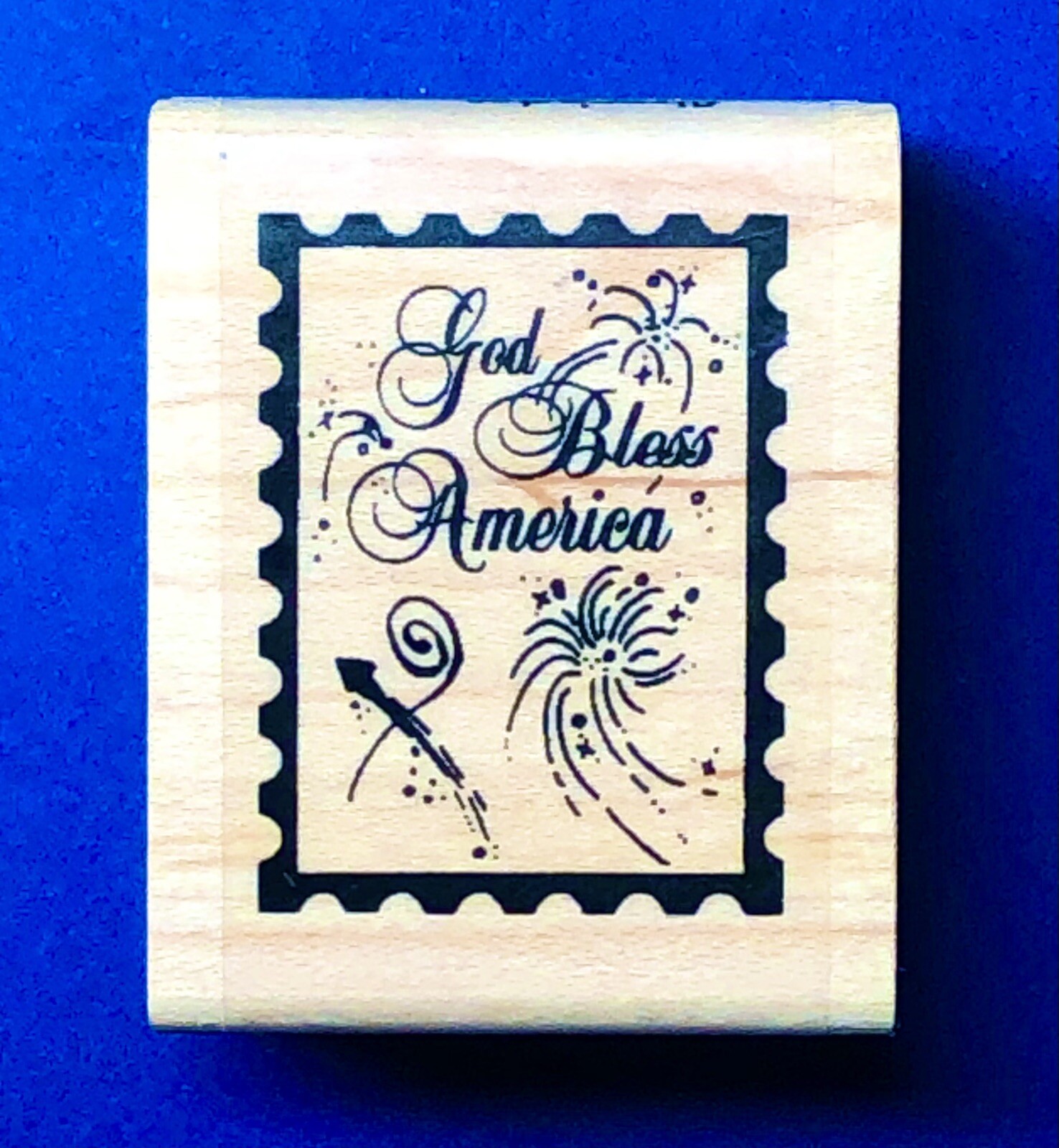 NEW! GOD BLESS AMERICA POST STAMP by STAMPINGTON 4th of July song ...
