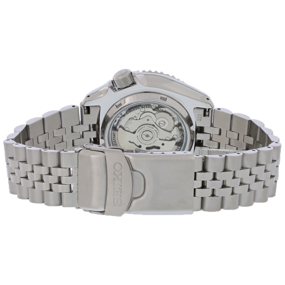 Seiko 5 Sports GMT Men's Stainless Steel Black Dial Automatic Watch ...