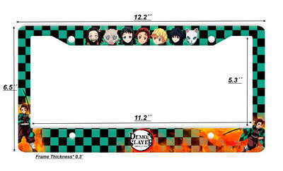 DEMON SLAYER, License Plate Frame,anime, Tanjiro | eBay