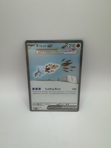 Pokemon TCG - Eiscue ex 222/197 Special Illustration Rare SIR Obsidian ...