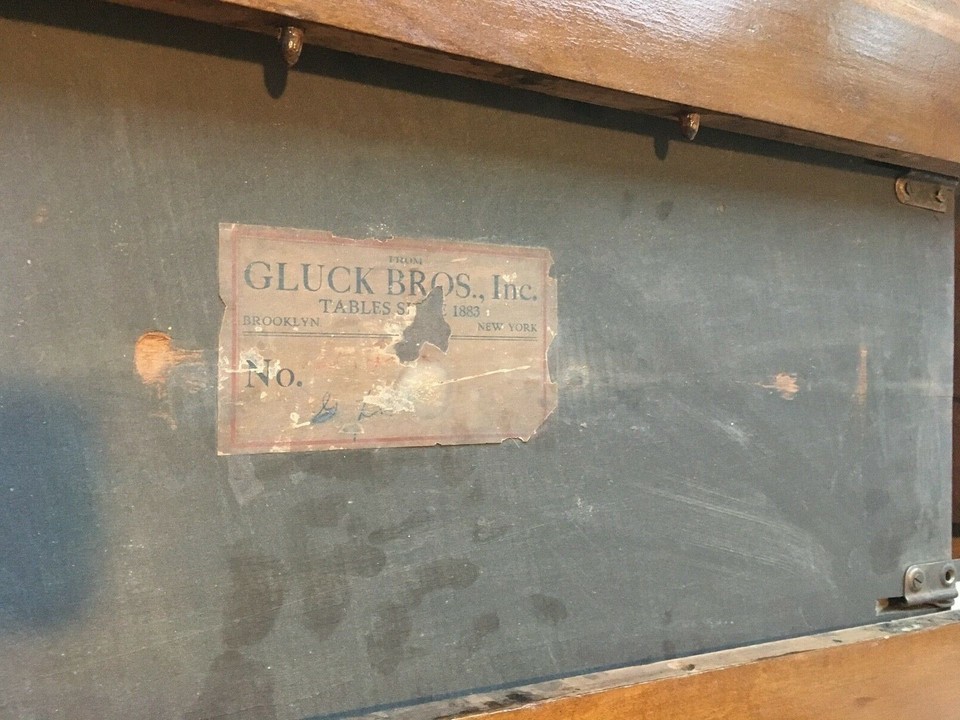 Antique Gluck Brothers Brooklyn New York Expanding Library Table Late ...