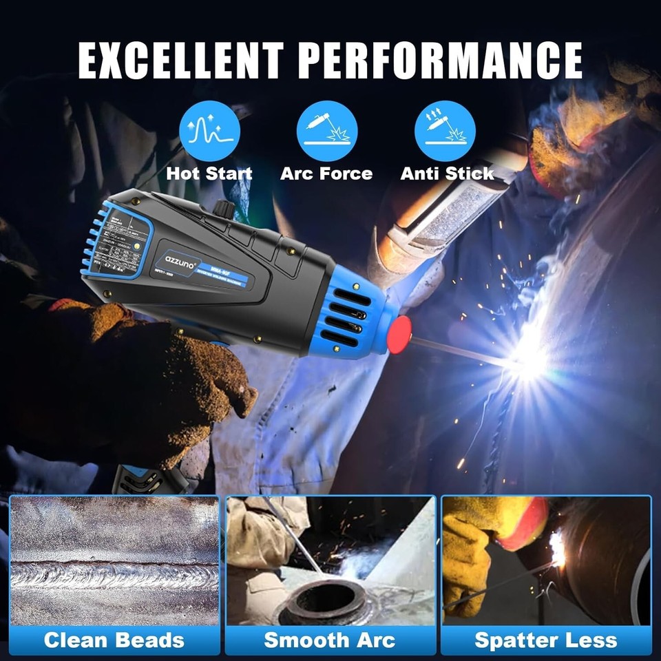 110V Handheld ARC Welding Machine Portable Welder Tool Kit MMA Welder ...