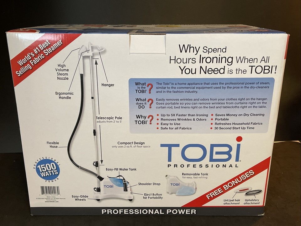 Tobi Professional Steamer. Removes Wrinkles, Odors and Sanitizes ...