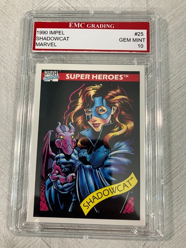 SHADOWCAT X-MEN 1990 IMPEL EMC GRADED 10 VINTAGE🔥🔥 MINT CARD FREE ...