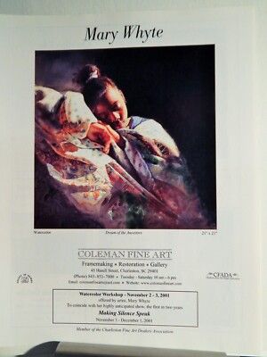 MARY WHYTE ART PIECE VTG ORIG 2001 ADVERTISEMENT | eBay