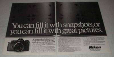 1981 Nikon EM Camera Ad - Fill it With Great Pictures | eBay