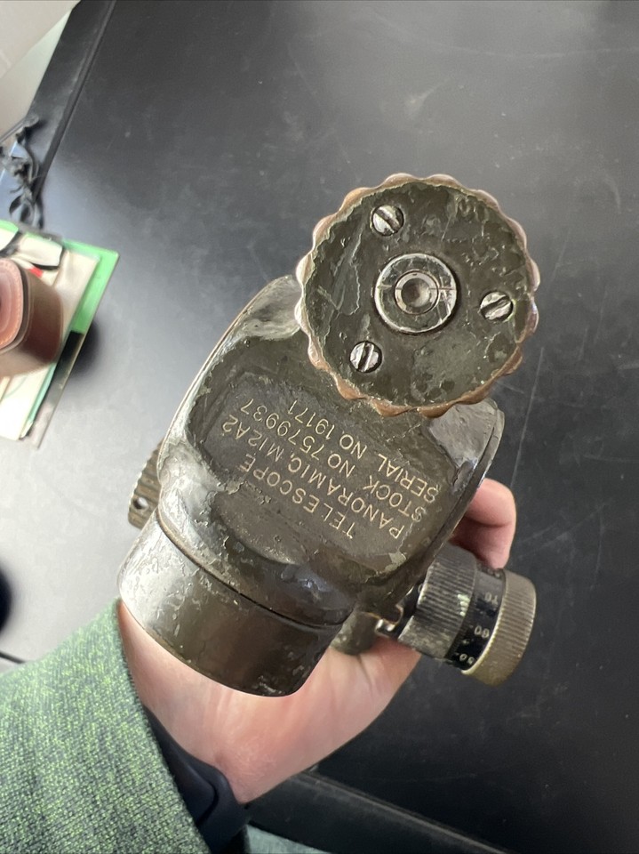 WWII U.S. Artillery Telescope Panoramic M12 A2 Scope M12A2 | eBay