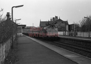 PHOTO GENERAL VIEW OF LENZIE STATION WITH THE 1.30PM GLASGOW EDINBURGH ...