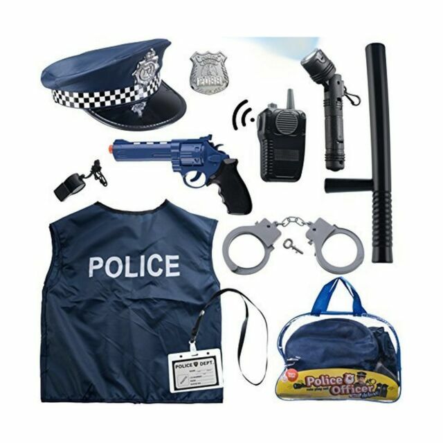 Born Toys SA19-08127MDFD-12DE26-1-14 12 Piece Kids Role Play Police ...