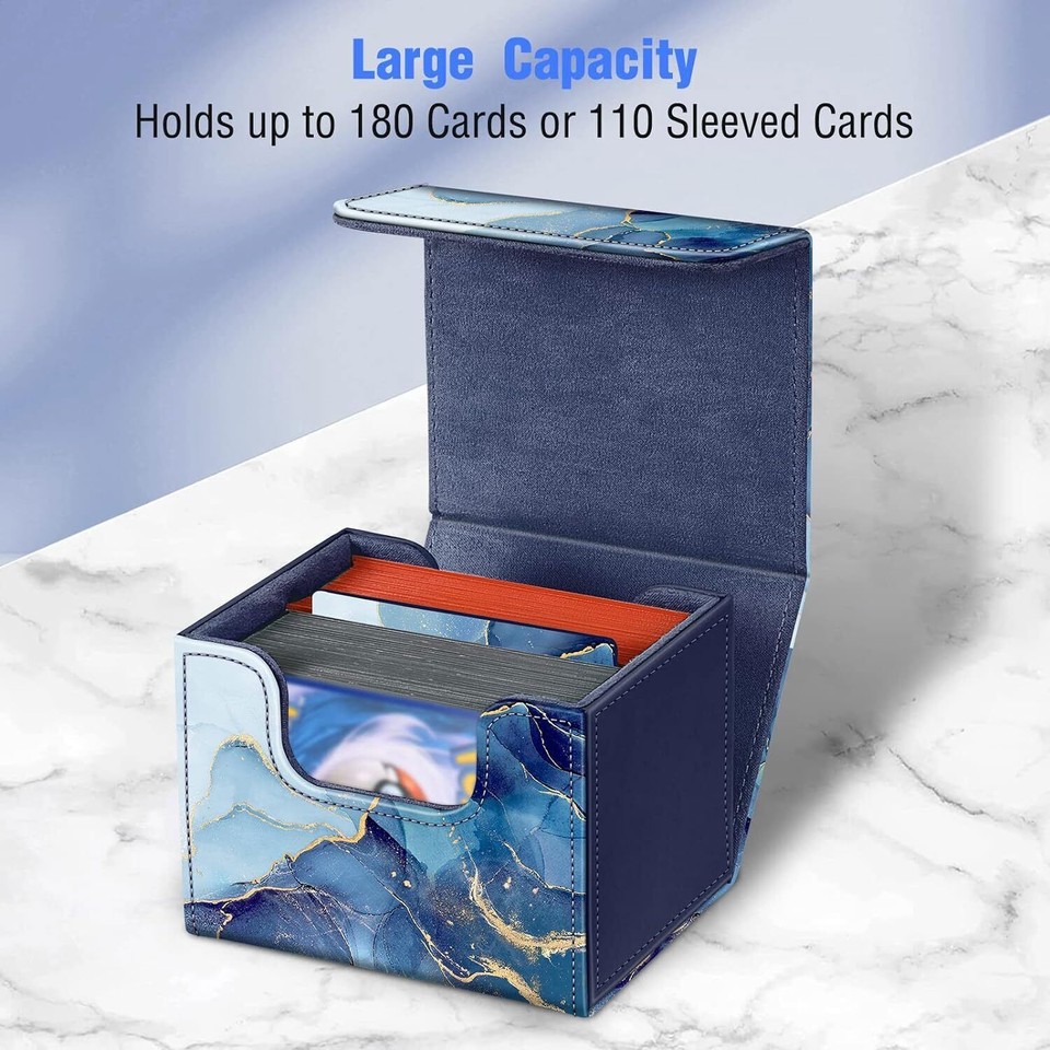 Card Deck Box For MTG/TCG/CCG Magnetic Game Card Case Large Size with ...