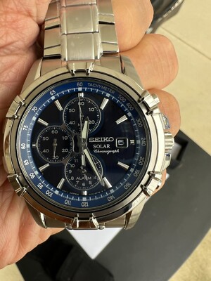 Seiko Solar Blue Men's Watch - SSC141 29665165527| eBay
