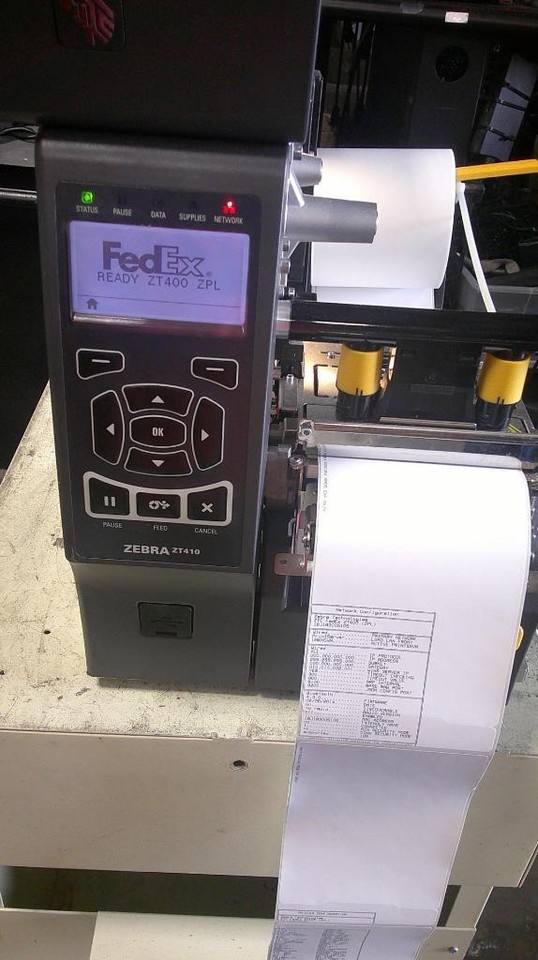 Zebra ZT410 USB Serial RJ-45 Industrial Thermal Label Printer ZT41042 ...
