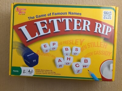 University Games Front Porch Classics Letter Rip Board Game Famous ...