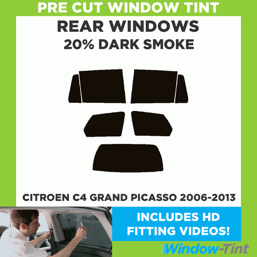 For Citroen C4 Grand Picasso 2006-13 Pre Cut Window Tint Kit 20% Dark ...