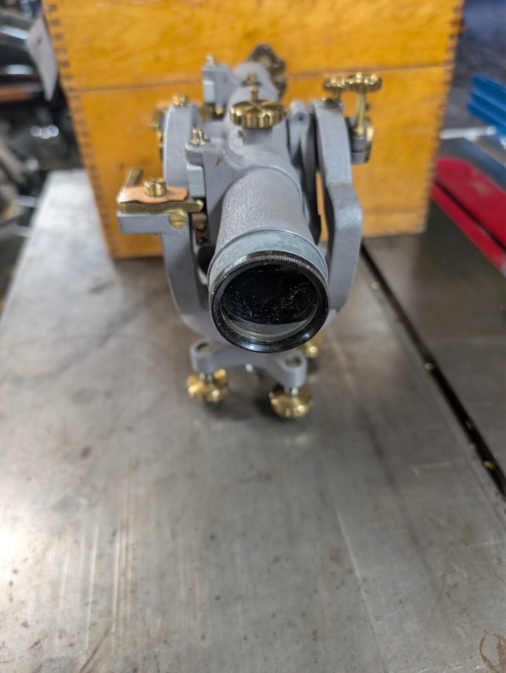 Vintage David White Transit Brass Surveying Scope Field Tool Level with ...