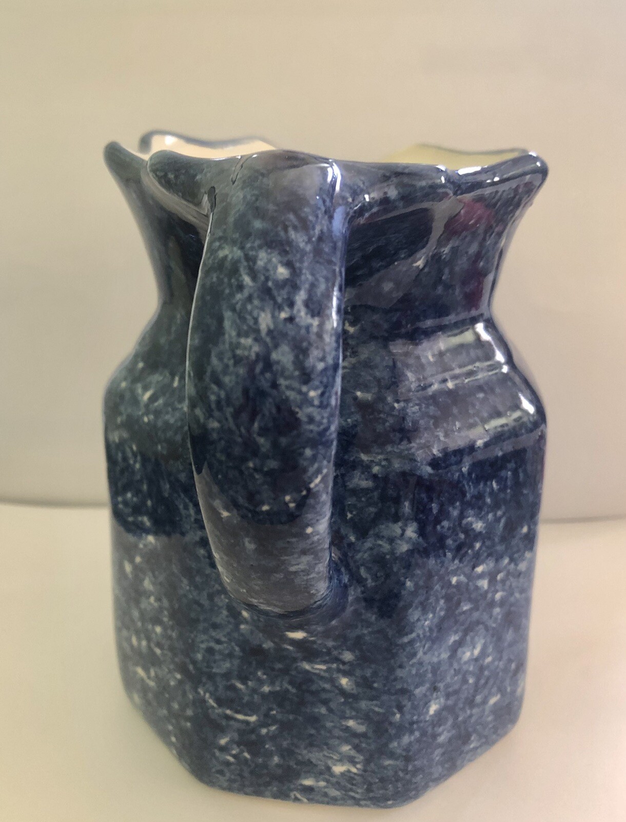 Clinchfield Artware Pottery 1945 Cash Family Blue Stippling Octagon ...