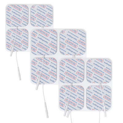 Blue Gel Electrode Pads for Sensitive Skin - 3 Packs of 4 Electrodes ...