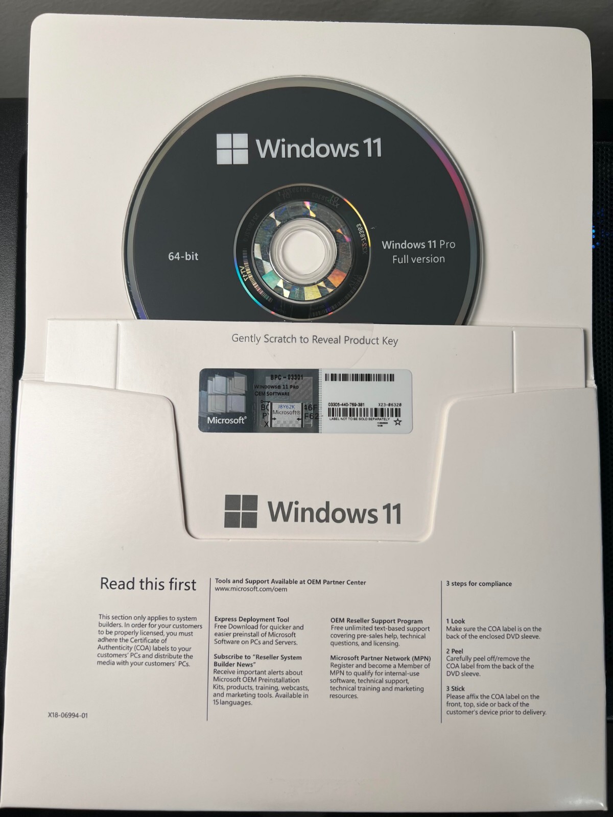 Genuine Microsoft Windows 11 Pro 64 BIT DVD | Grelly USA
