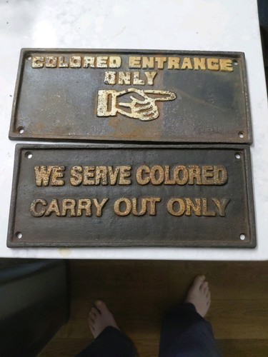 VINTAGE SEGREGATION SIGNS IN THE 30S | eBay