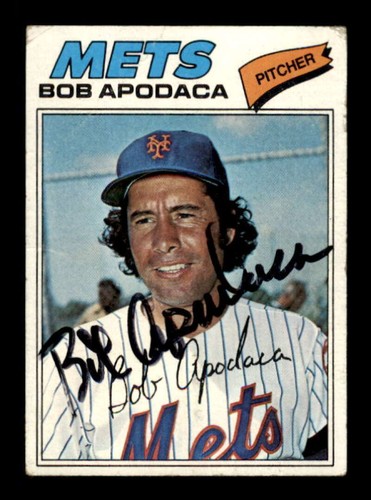 1977 Topps #225 Bob Apodaca AUTOGRAPHED!!! Mets 235133 | eBay