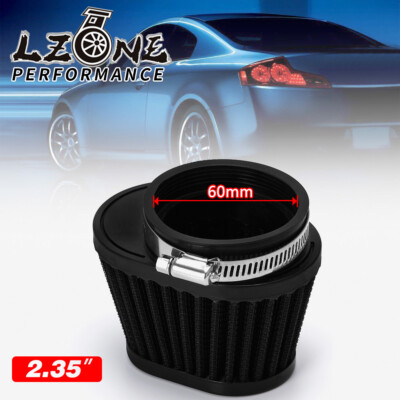 Motorcycle Pod Air Filter 2.35” 60mm Intake Cleaner Oval Dirt Bike ATV ...