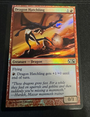 Dragon Hatchling *FOIL* M14 2014 Core Set Magic the Gathering MTG | eBay