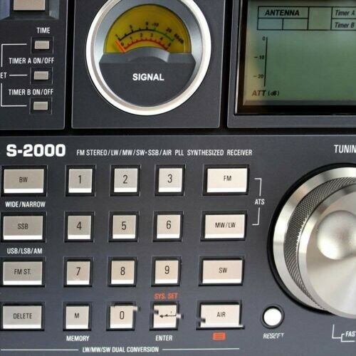 TECSUN S2000 PLL AM/FM MW LW Aircraft Band Radio Receiver - Black for ...