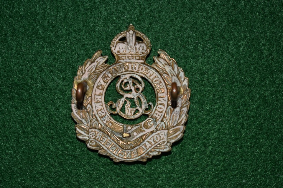 The Corps of Royal Engineers Militia Cap badge - EDVII. | eBay UK
