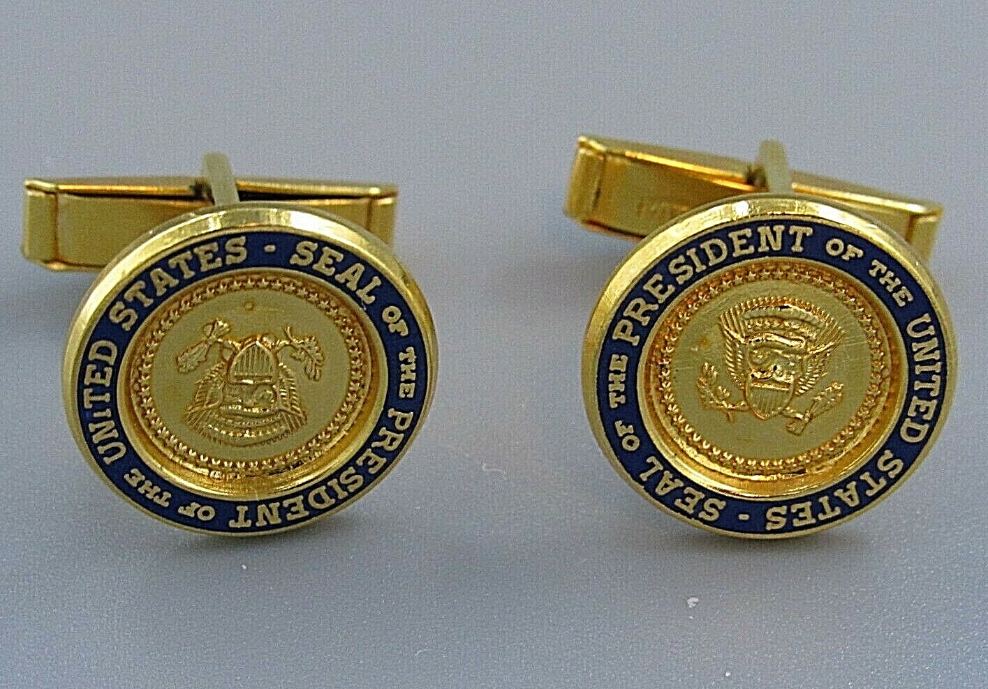 Mens Vintage CUFFLINK PRESIDENT OF THE UNITED STATES SEAL Costume ...