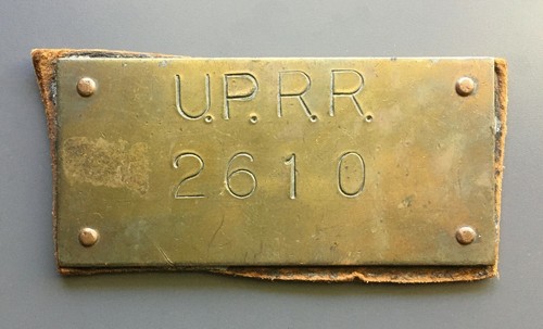 Antique Vintage Union Pacific Railroad Brass Tag | eBay