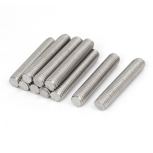 10Pcs M10 x 55mm 1.5mm Pitch 304 Stainless Steel Fully Threaded Rods ...