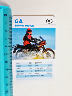 BMW R 100 GS Card Rare from Game Motorcycle Fournier Original New | eBay