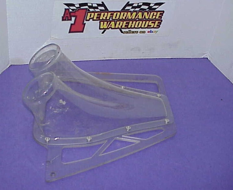1 Clear Air or Brake NACA Duct with Dual 3" Tubes NASCAR HT33 | eBay