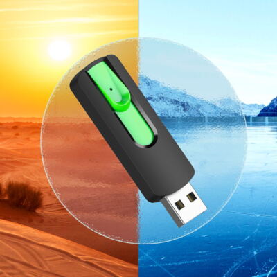 Green USB 2.0 32GB Retractable Flash Drive Memory Stick Thumb Drive USB ...