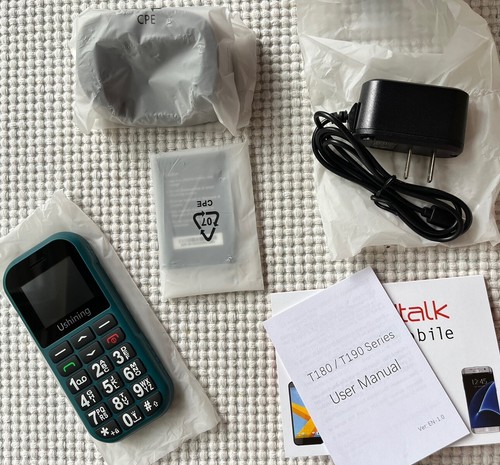 USHINING Large Button Cell Phone For Seniors/Elderly Speed Talk W/Sim ...