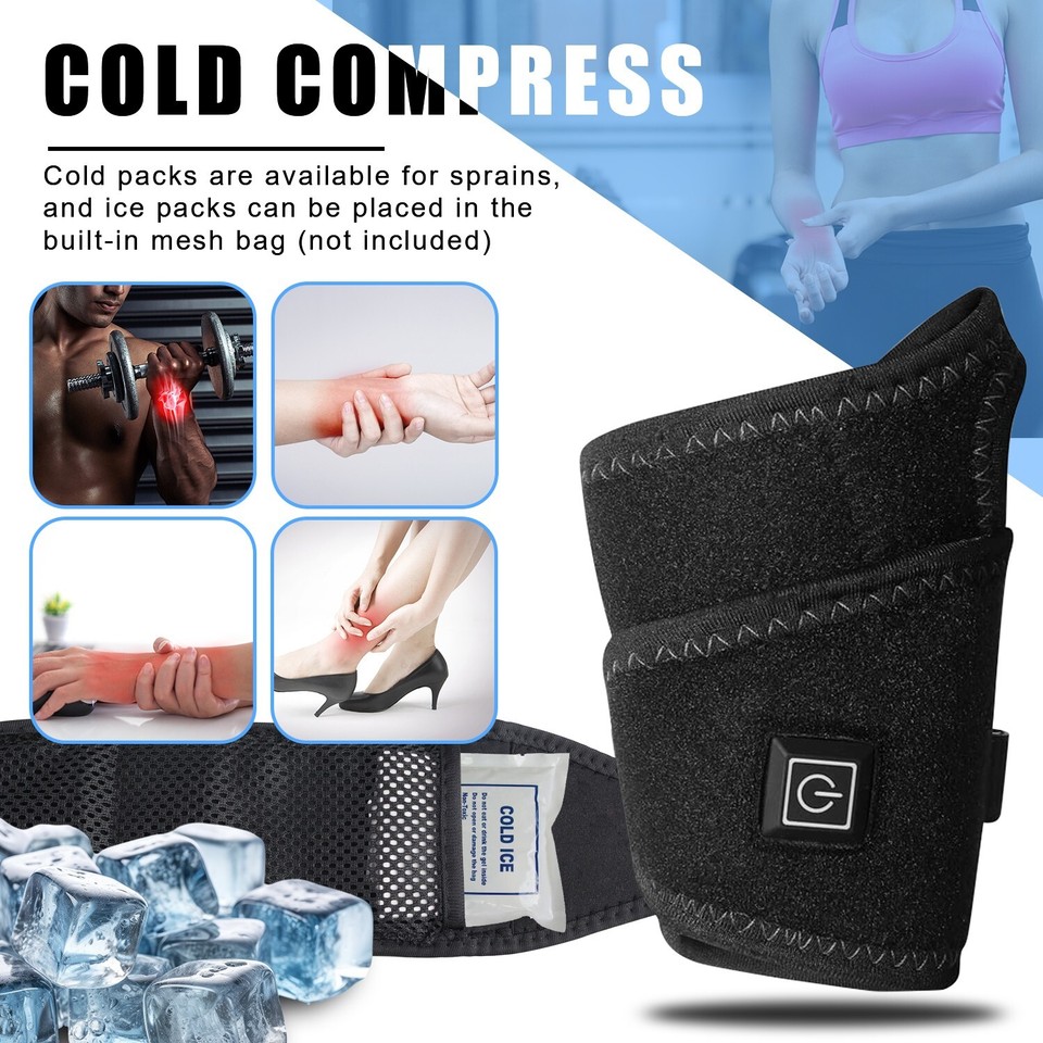Wrist Hand Heating Pad Wraps Electric Therapy Heated Hand Wrist Brace ...