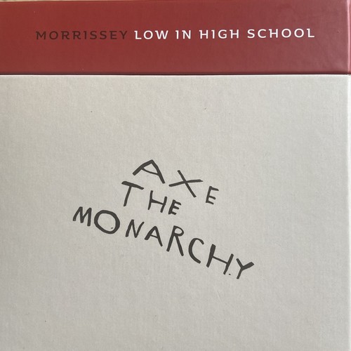 MORRISSEY "LOW IN HIGH SCOOL" CLEAR 7" BOX SET BRAND NEW NOT PLAYED BUT ...