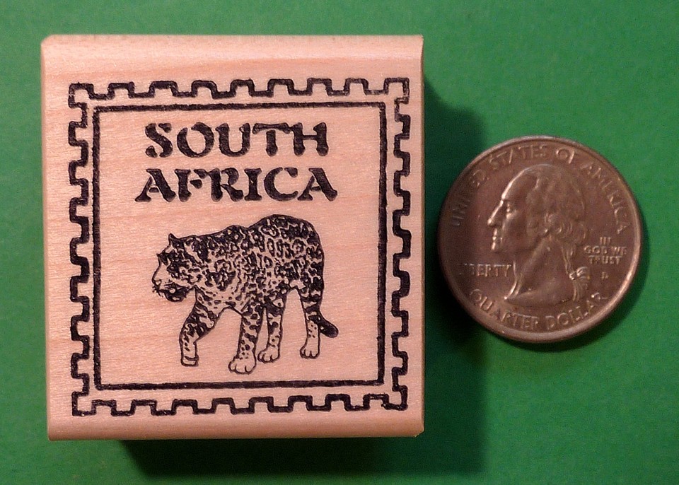 Country and Continent Passport Stamp Frame Rubber Stamps, wood mtd ...