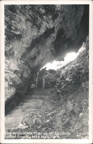 RPPC Tennessee Arch Rock Trail Up Mt. LeConte,Great Smoky Mountains ...