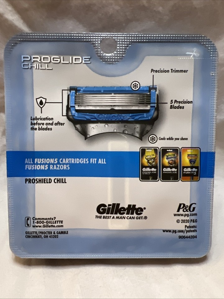 Gillette PROGLIDE CHILL - 8 Refill Cartridges Sealed *FREE SHIPPING ...